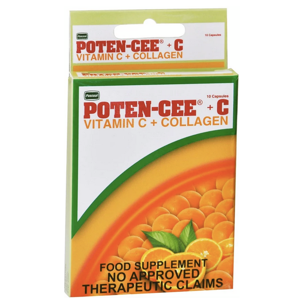 POTEN-CEE + C Vit. C / Collagen Food Supplement Capsule 10's price in ...